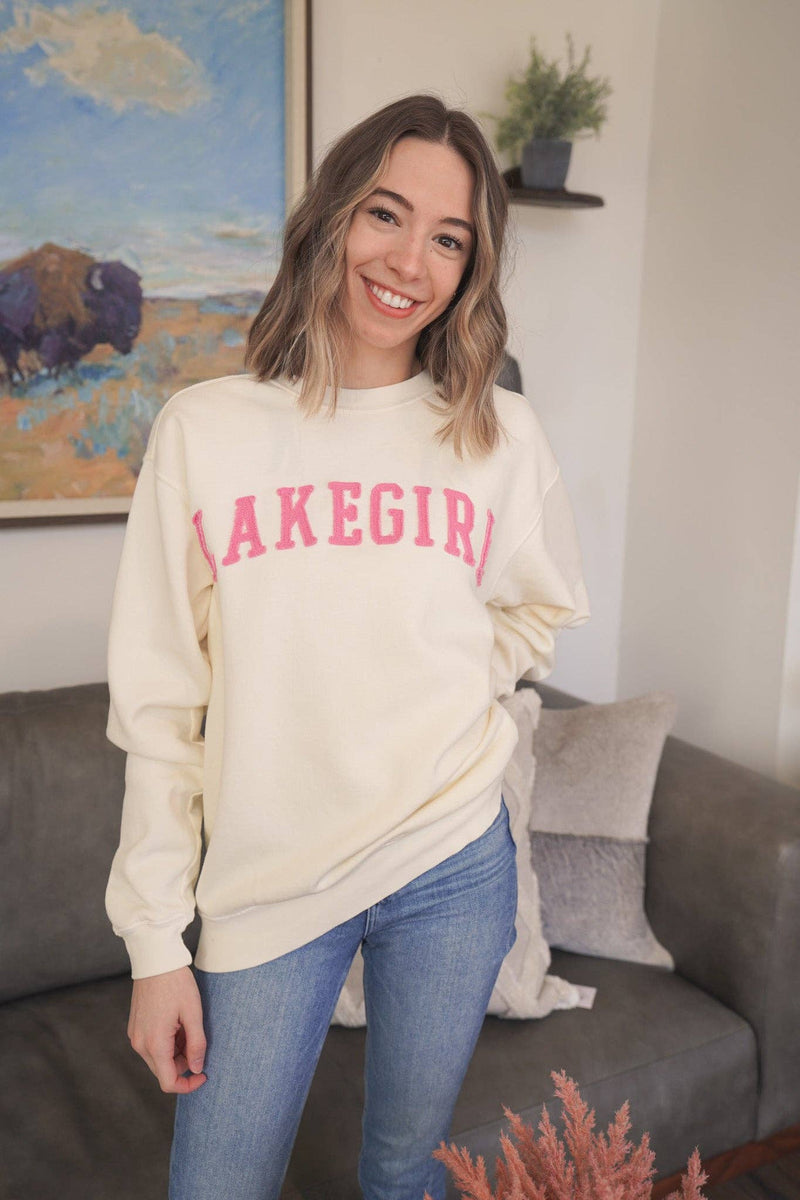 Lakegirl Fleece Crew Neck in Ivory – Red Barn Company Store