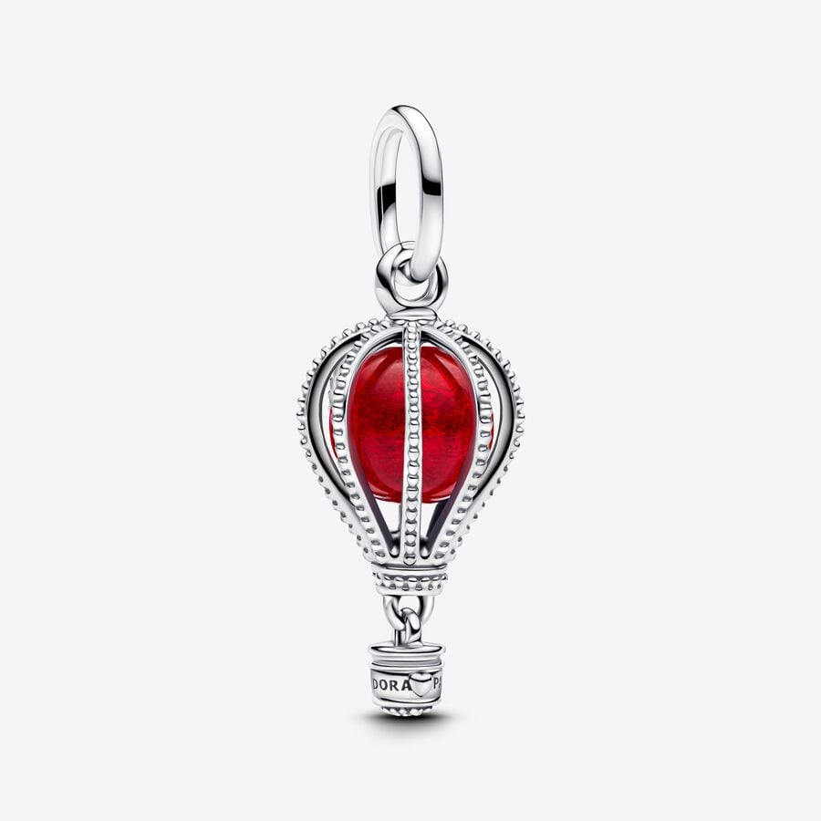 Sparkling m Hot Air Balloon Dangle Charm - Pandora - 769434C01 – Red ...