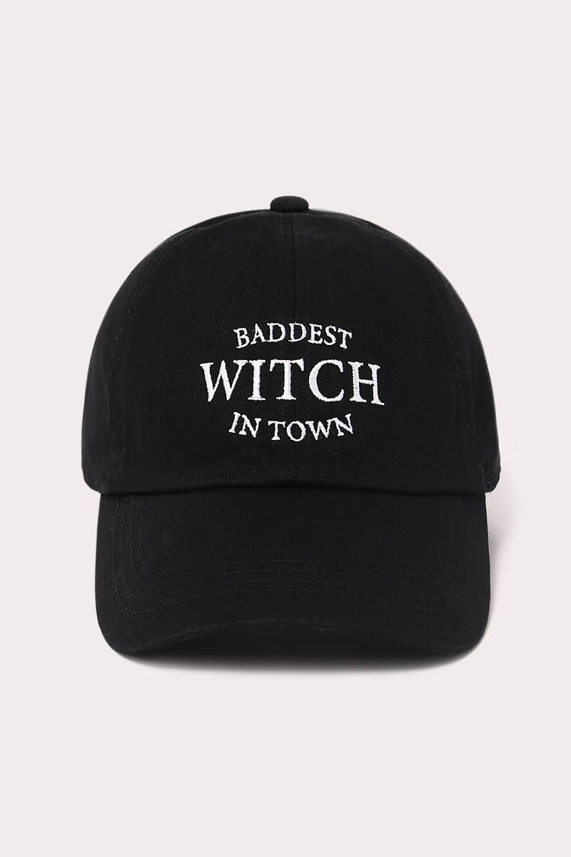 Baddest Witch in Town Embroidery Baseball Cap – Red Barn Company Store