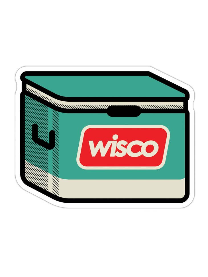 Wisco Cooler Sticker – Red Barn Company Store