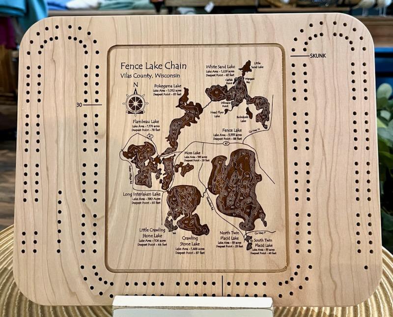 Cribbage Board - Fence Chain Lake – Red Barn Company Store