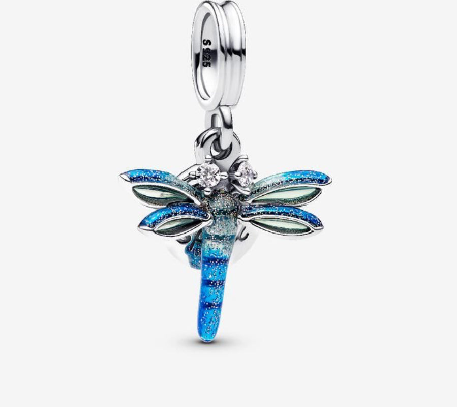DRAGONFLY DOUBLE DANGLE CHARM - PANDORA 793745C01 – Red Barn Company Store