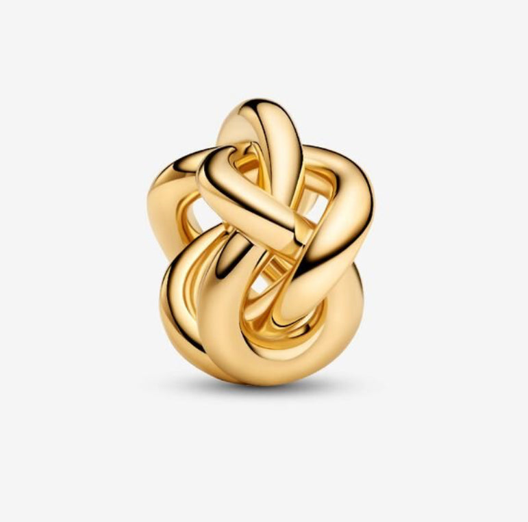 Infinity Knot Charm 14kt gold plating - Pandora – Red Barn Company Store