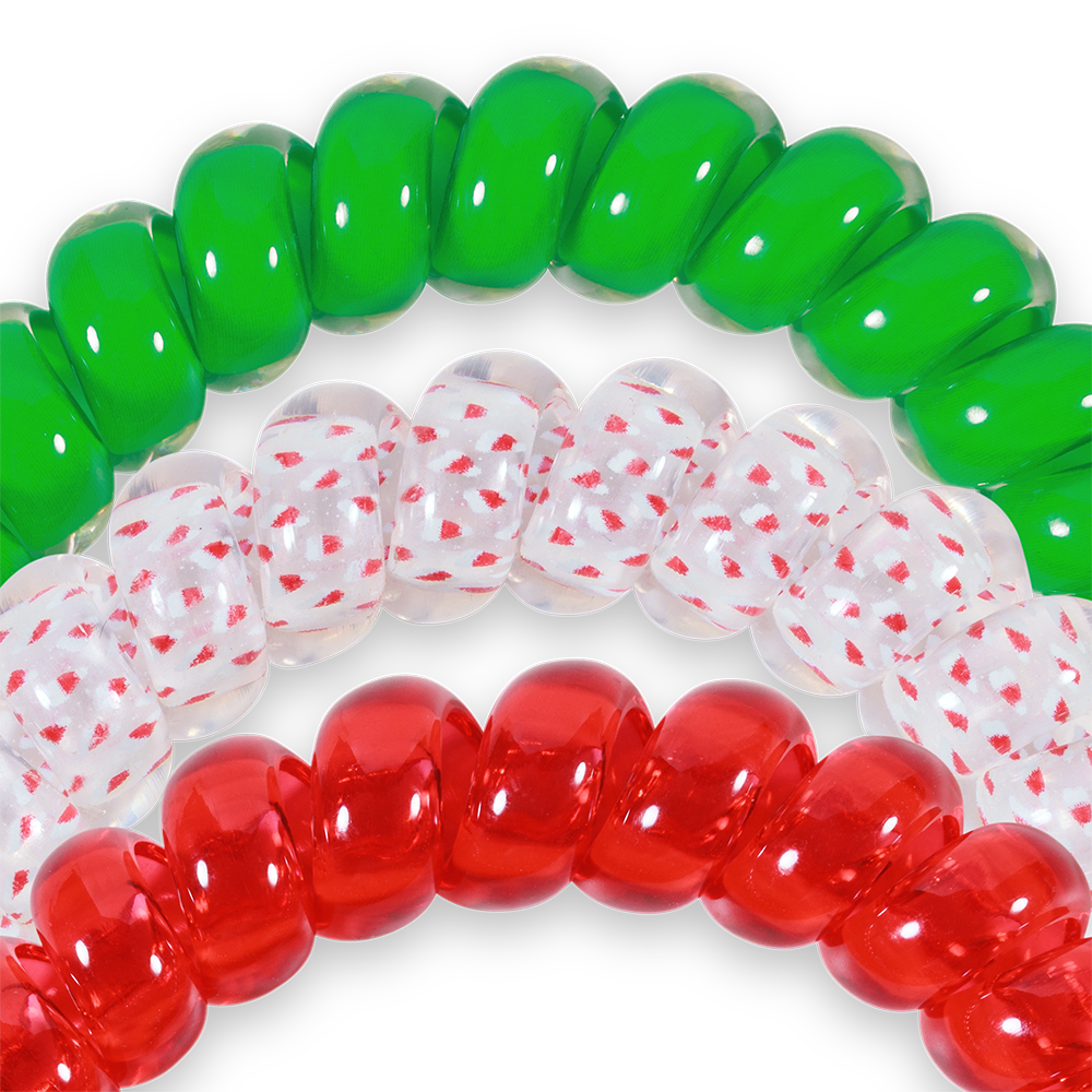 Spiral Hair Coils | Large | Secret Santa Hair Ties – Red Barn Company Store