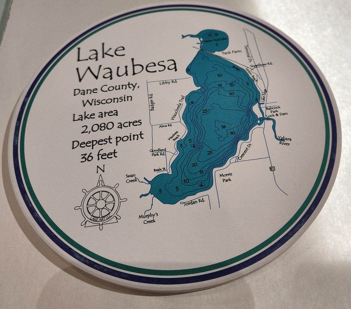 Lake Waubesa Trivet – Red Barn Company Store