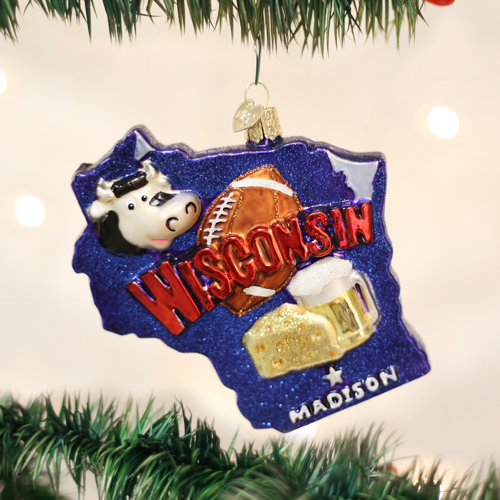 State of Wisconsin Ornament - Old World Christmas – Red Barn Company Store