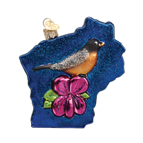 State of Wisconsin Ornament - Old World Christmas – Red Barn Company Store