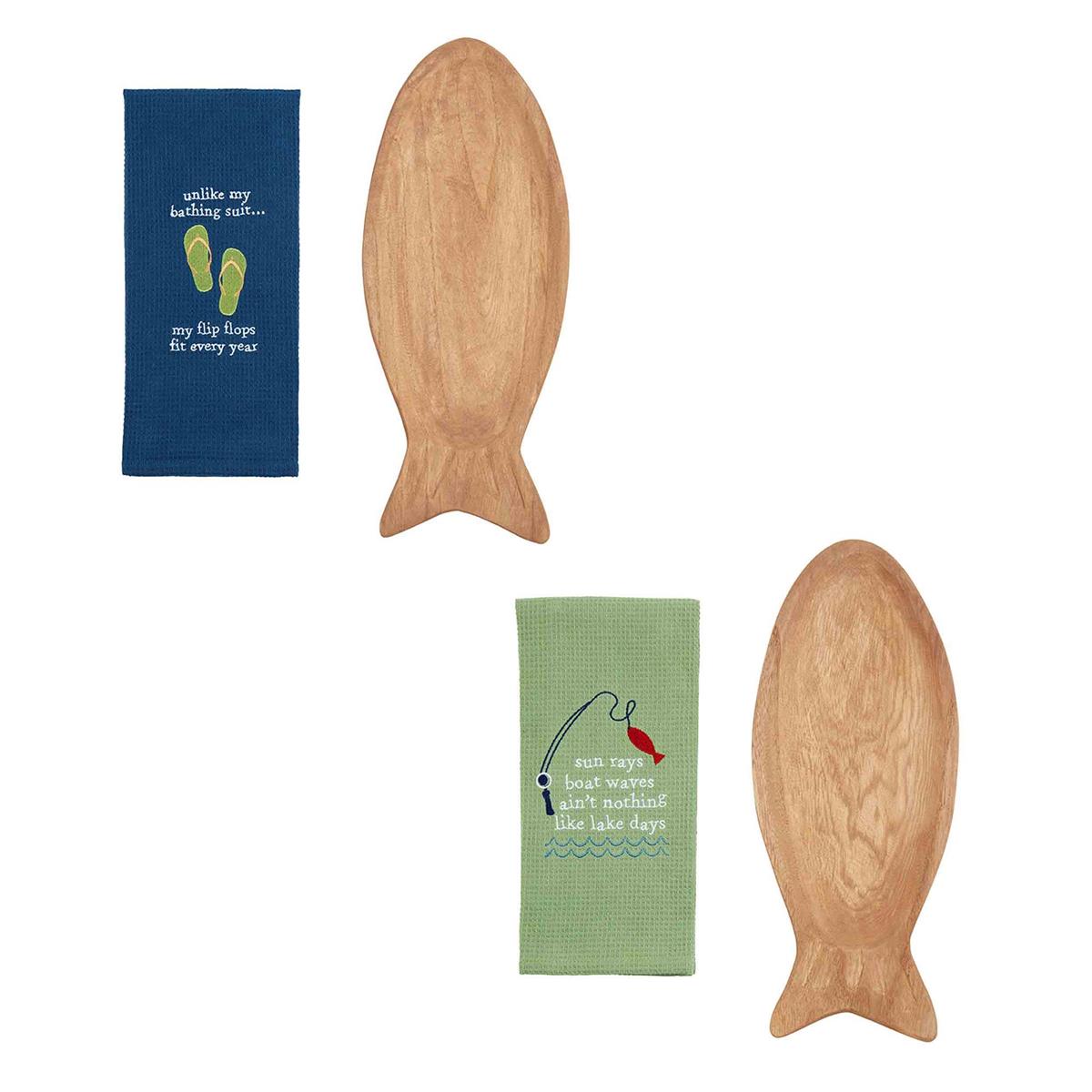 Fish Board & Towel Set (2 Styles) – Red Barn Company Store