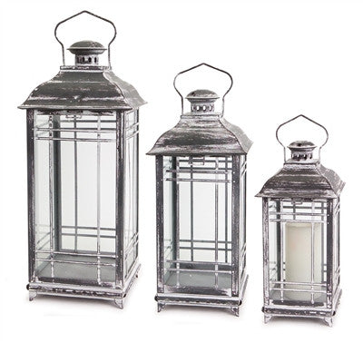 Weathered Rustic Lantern (3 Sizes) – Red Barn Company Store