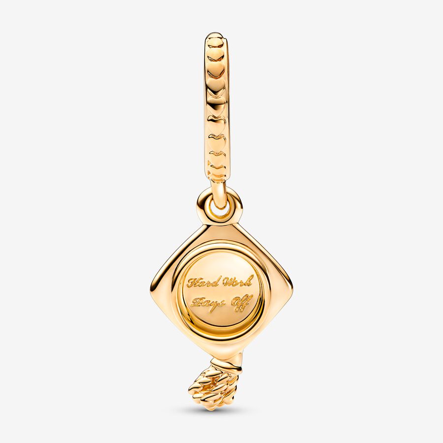 14k Gold-plated Graduation Cap Dangle Charm - Pandora - 761892C00 – Red ...