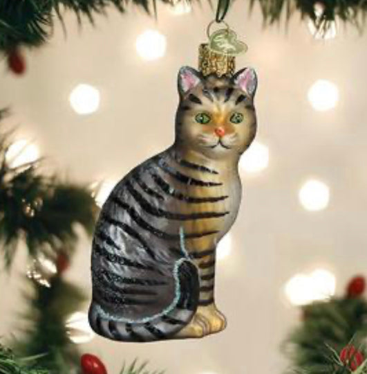 Tabby Cat Ornament - Old World Christmas – Red Barn Company Store