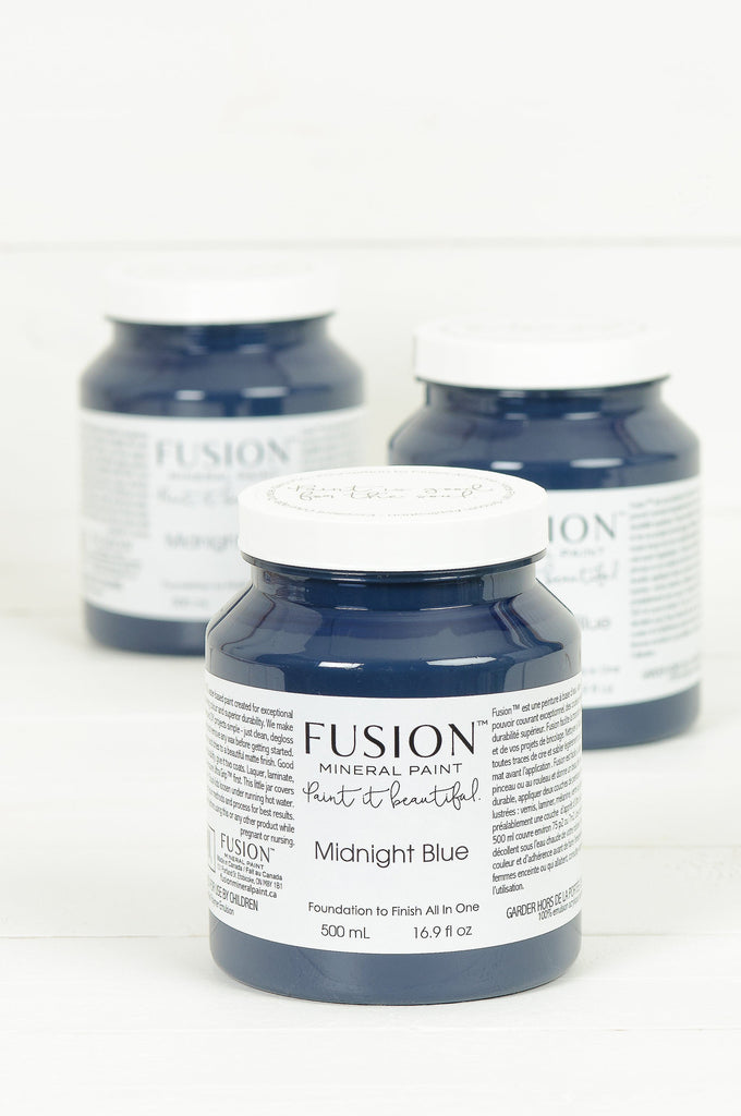 Midnight Blue - Fusion Mineral Paint - 500ml Pint – Red Barn Company Store