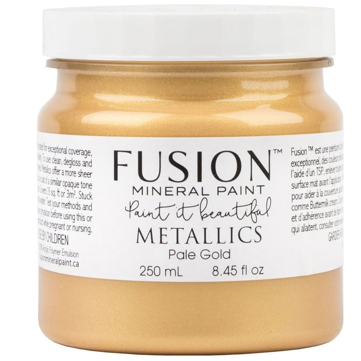 Metallic Pale Gold - Fusion Mineral Paint - 250mL – Red Barn Company Store