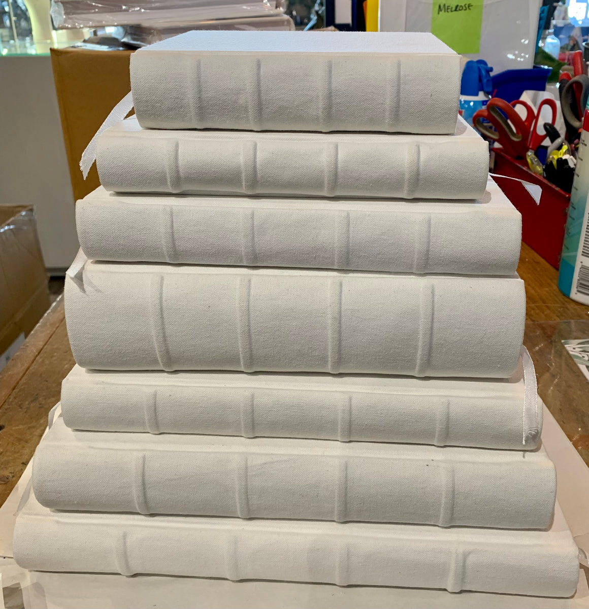 White Canvas Journal (Assorted Sizes) – Red Barn Company Store